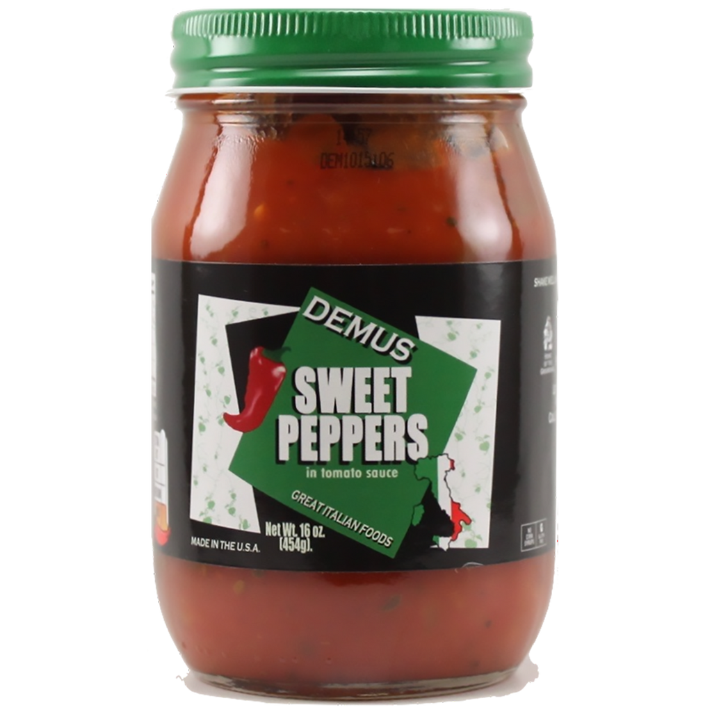 Demus - Sweet Peppers in Tomato Sauce 16 oz – Stello Foods