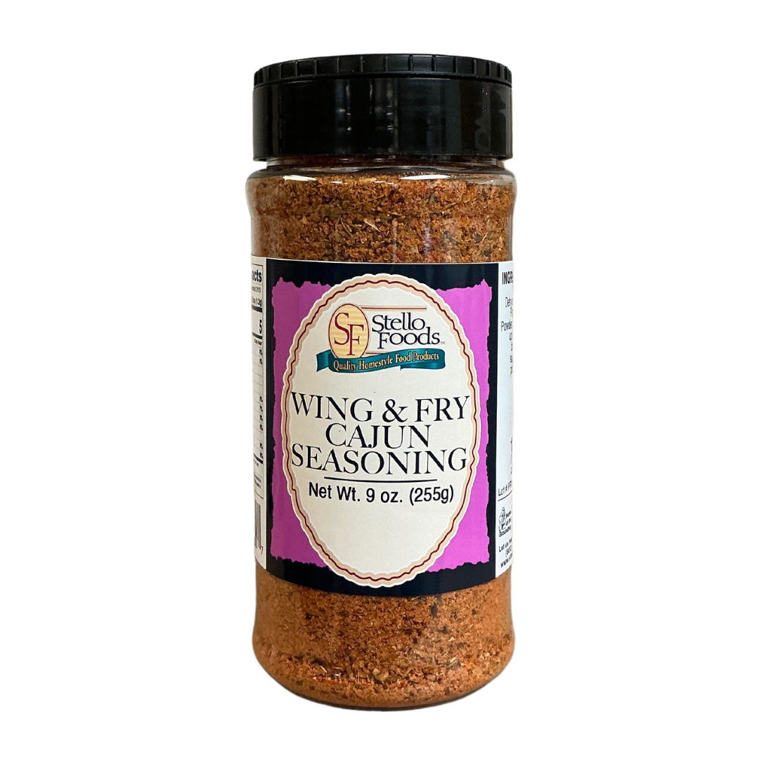 Wing and Fry Dust - Cajun Seasoning 9 oz. – Stello Foods