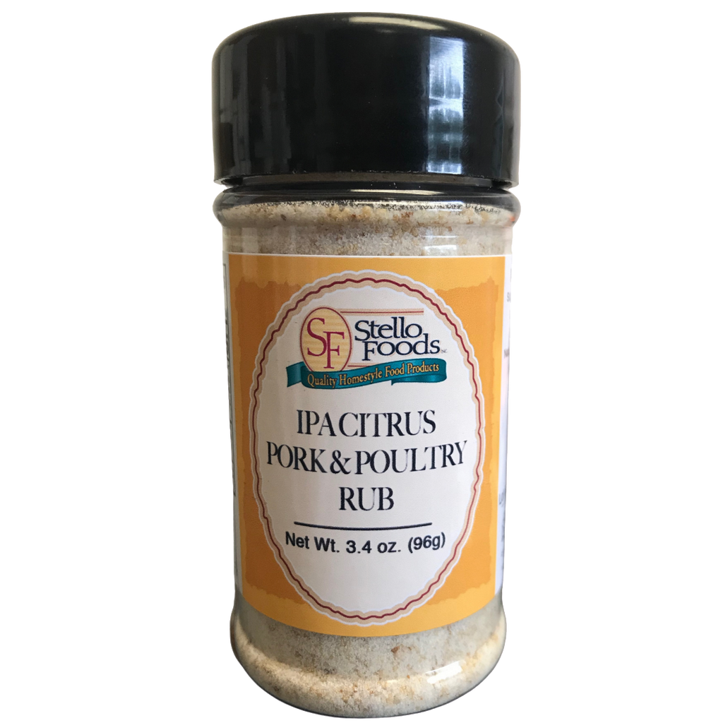 Stello Foods Spices - IPA Citrus Pork and Poultry Rub 3.4 oz