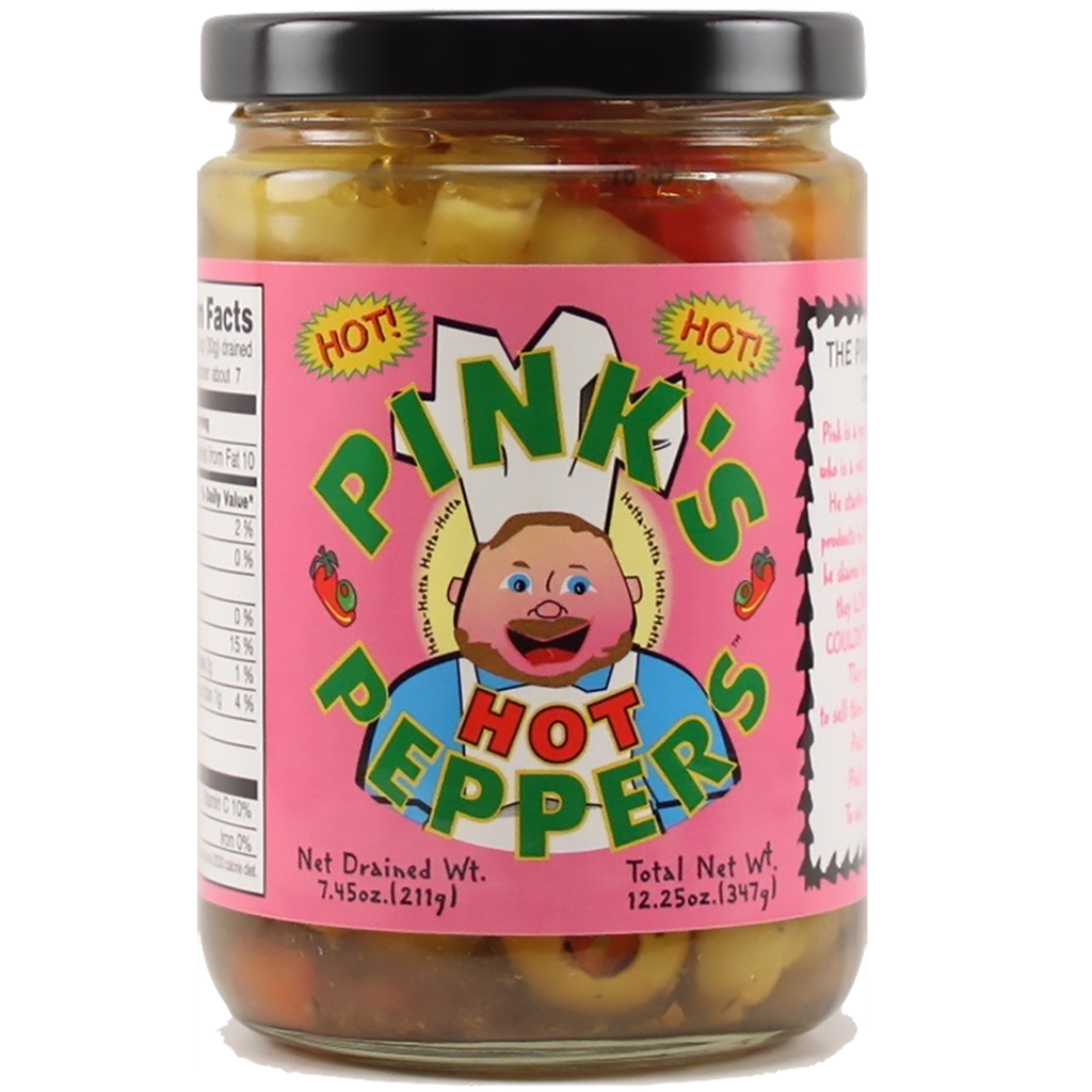 Pink's - Hot Peppers 12.5 oz – Stello Foods