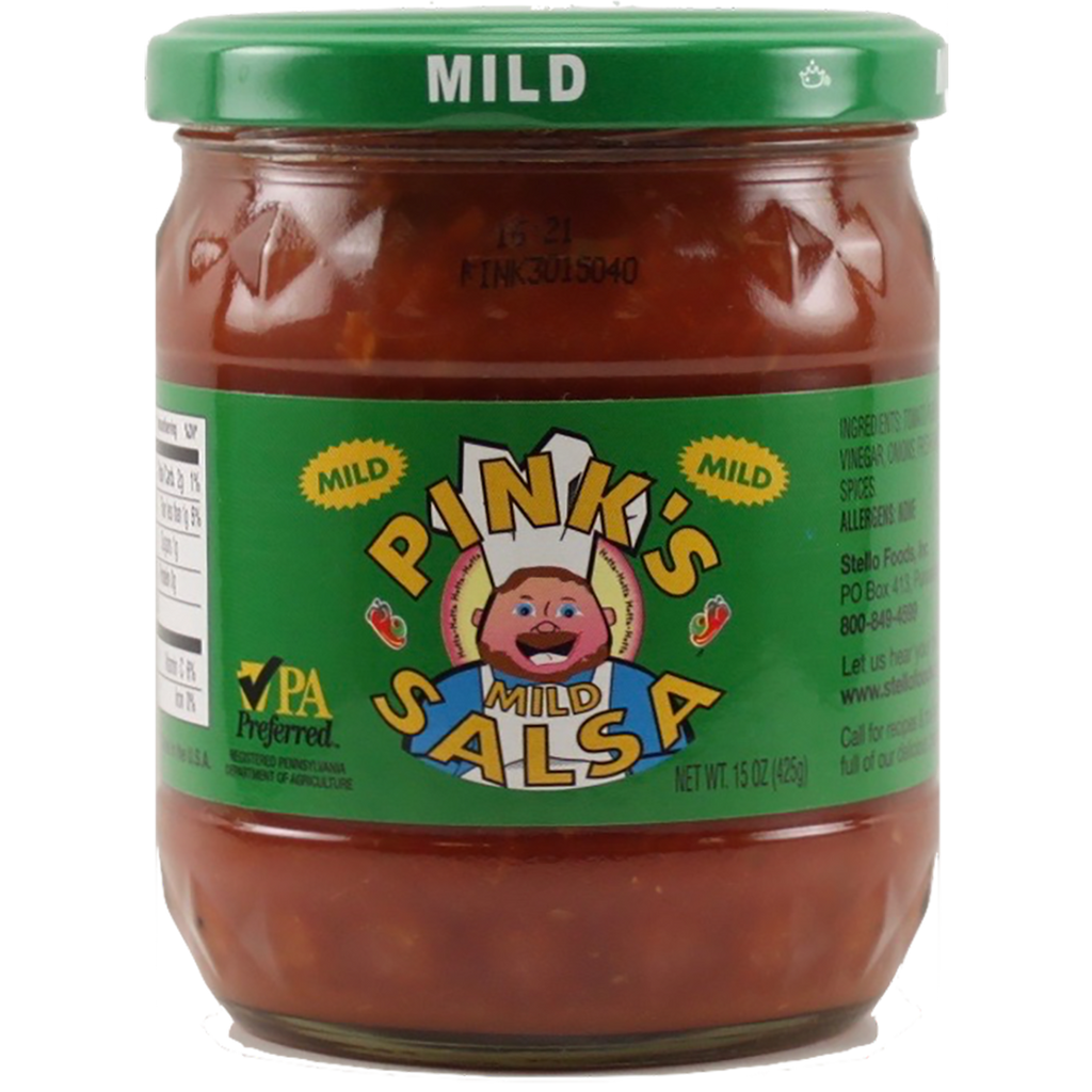 Pink's - Mild Salsa 15 oz – Stello Foods