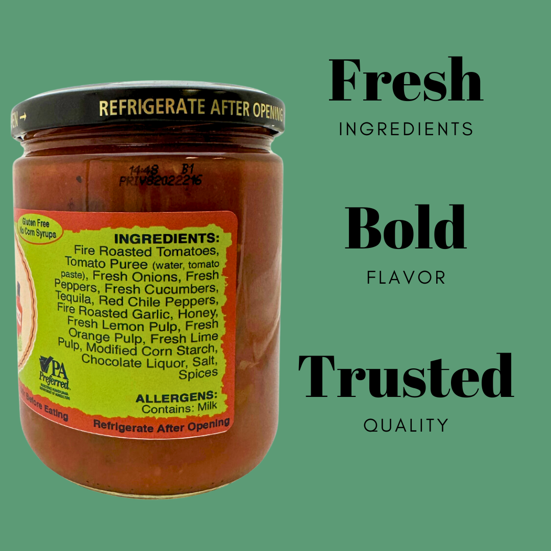 Stello Foods - Rosie's Roasted Tomato & Tequila Salsa 16 oz Stello Foods - Rosie's Roasted Tomato & Tequila Salsa 16 oz